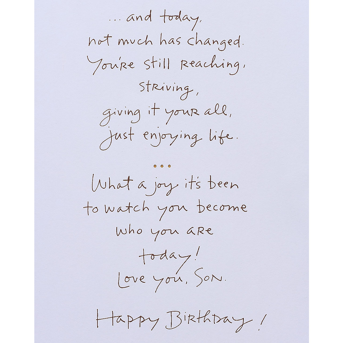 American Greetings Birthday Card for Son (Not Much Has Changed)