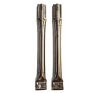 Outdoor Bazaar Set of Porcelain Steel Cooking Grids, Two Stainless Steel Replacement Heat Plates and Burners and One Crossover Channel for Charbroil Classic 280 2-Burner, G320-0200-W1, G215-0203-W