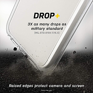 OtterBox iPhone 12 & iPhone 12 Pro Symmetry Series Case - MOON WALKER (FROST WHITE/SILVER MET/MOONWALKER GRAPHIC), ultra-sleek, wireless charging compatible, raised edges protect camera & screen
