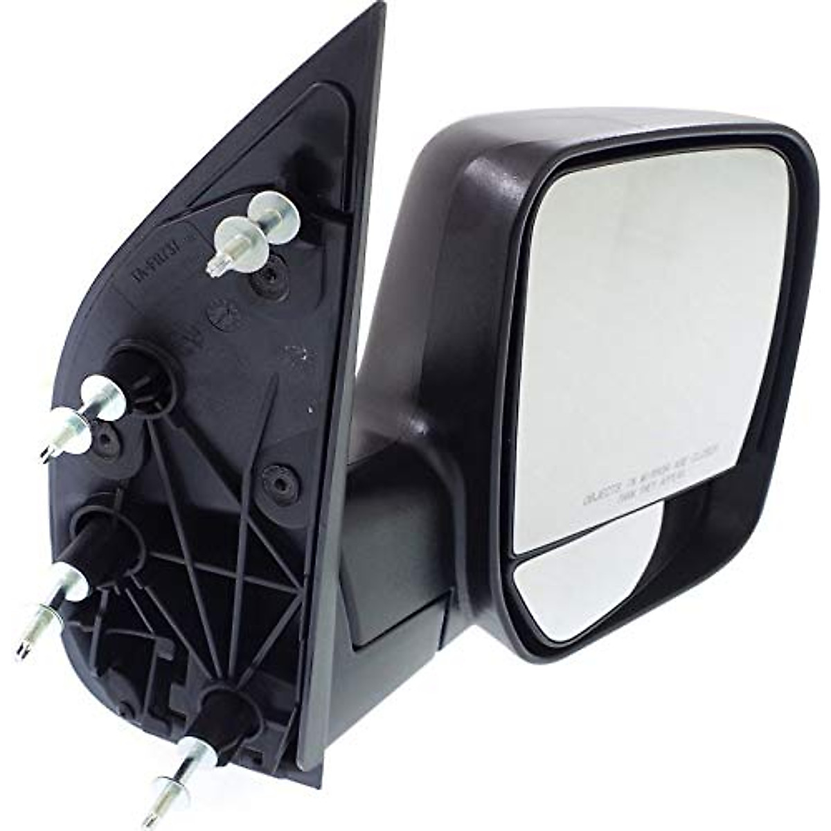 Kool Vue Right Manual Door Mirror Compatible With Ford E-350 Super Duty 2002-2008 Without Puddle Lamp Textured