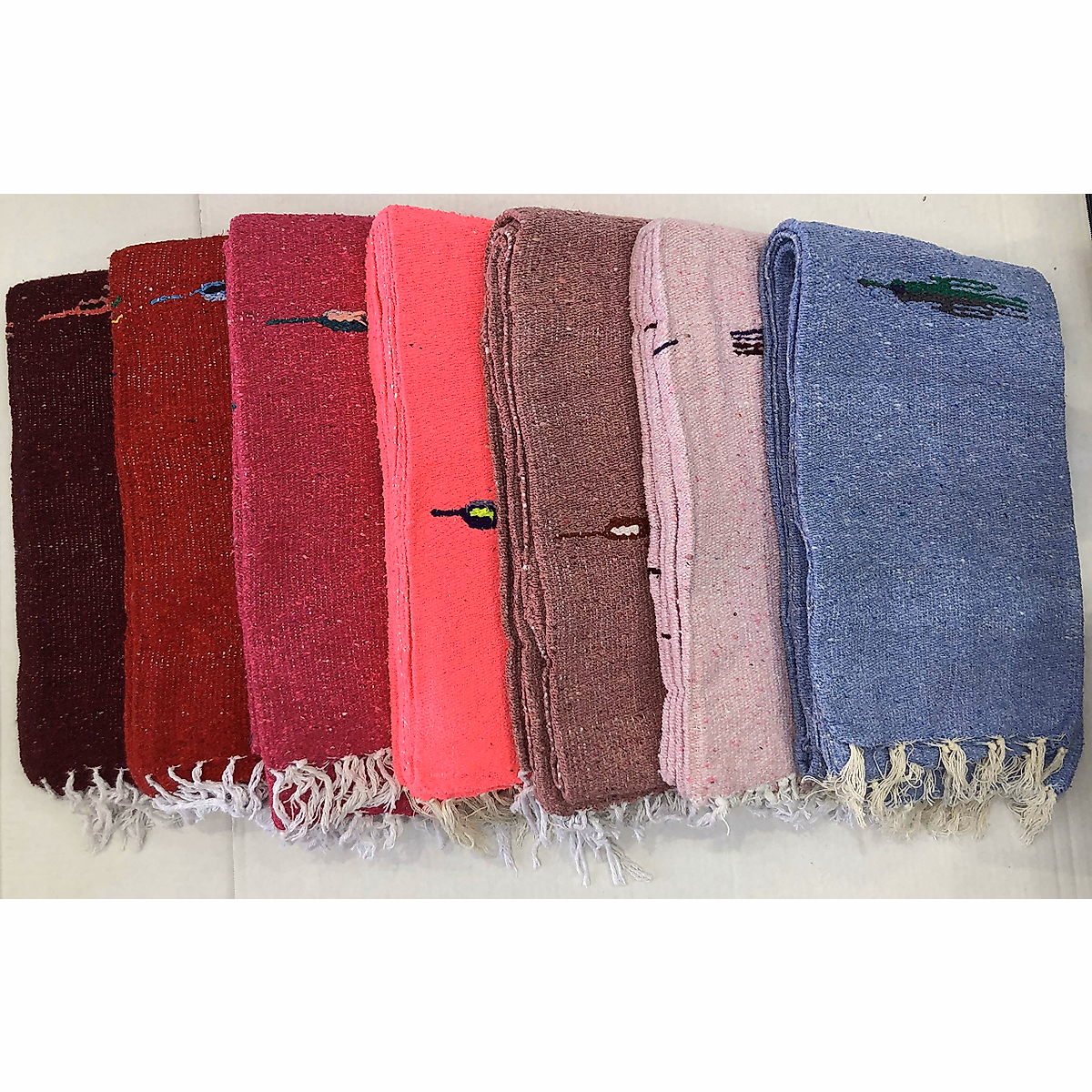 6 Thunderbird Meditation Blanket Wholesale Resale Mexico Throw Yoga Mat Accessory Mexican Weaving Lot000008