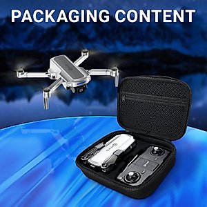 Contixo F28 Foldable GPS Drone - 2K FHD Camera GPS Control and Selfie Mode Follow Me, Way Point, & Orbit Mode Up to 60 Min Flight Time FPV Drone for Mobile With Carrying Case 64GB SD Card
