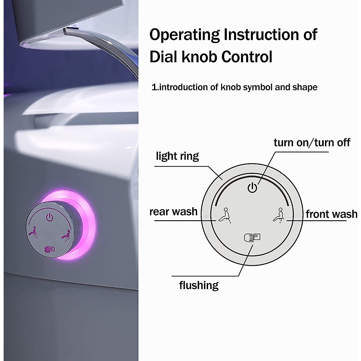 Smart Toilet Bidet Toilet Foot Sensor Flush Heated Seat Multi Function Remote Control Soft Closing Seat Smart Bidet Automatic Flushing