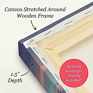 GREATBIGCANVAS Coronado Bridge, San Diego Canvas Wall Art Print, Bridge Home Decor Artwork, 48"x24"x1.5"