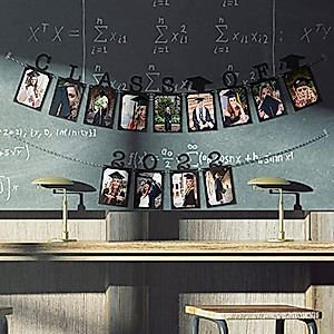 Class Of 2022 Photo Banner - Congrats Grad Perfect Graduation Decor Party Supplies Black