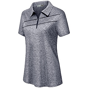 MISS FORTUNE Yoga Clothes for Women, Soft Moisture Wicking Golf Polo Shirts