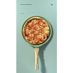 LI-GELISI Double-Sided Non-Stick Nonstick Crepe Pan, Swiss Granite Coating Dosa Pan Pancake Flat Skillet Tawa Griddle PFOA & PTFEs Free Coating (7.1 inch Apple Green)