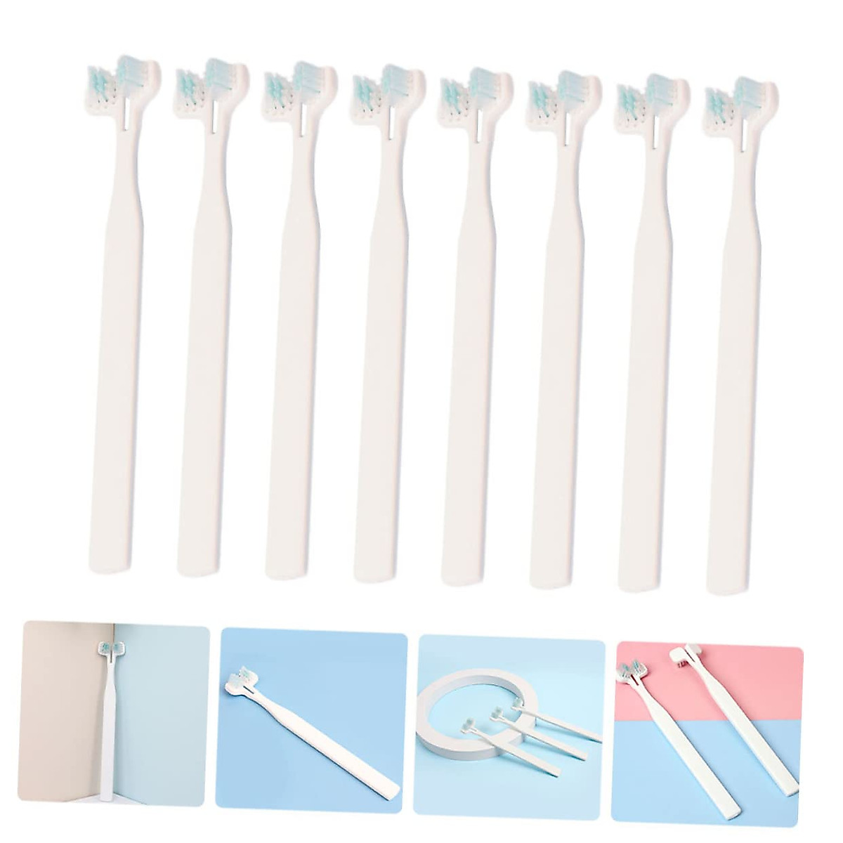 FOMIYES 16 Pcs Pet Toothbrush Comfortable Tooth Brush Household Dog Toothbrush Pet Supply Cat Toothbrush Convenient Tooth Brush Dog Accessory Household Tooth Brush Portable Tooth Brush
