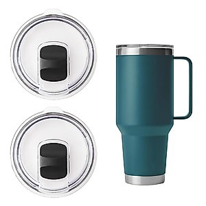 Generic Tumbler Lids for YETI 42 oz 35 oz 32 oz Tumbler,Tumbler Lids Compatible with 30 oz Travel Mug for 42 oz Tumbler with Handle BPA Free, Large, White