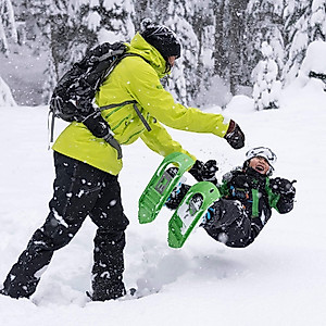 MSR Tyker Kids' Snowshoes for Children (Pair), Purple Power, 17"