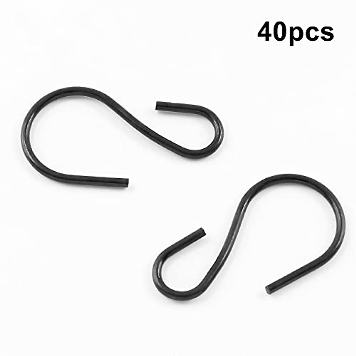 Murtenze 40Pack Iron Mini S Hooks Hanger 1”x 0.6” S Shaped Hooks, Hangers Hanging Hooks for DIY Crafts, Pot, Hanging Jewelry, Key Chain
