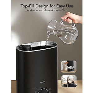 GoveeLife Smart Humidifier, Top Fill 7L Warm & Cool Mist Humidifiers for Bedroom, 70H Runtime, Auto Shut-Off, RGB Light,WiFi Air Humidifier for Large Room, Plants, Nursery Work with Alexa App Control