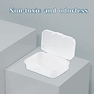 12 Pieces Bead Storage Containers, Plastic Storage Cases Mini Clear Bead Storage Containers Transparent Boxes, Small Containers with Lids Craft Organizer