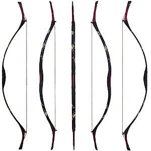 Obert Archery Vintage Recurve Bow Set Longbow Horsebow Quiver Target Hunting Arrows Quiver