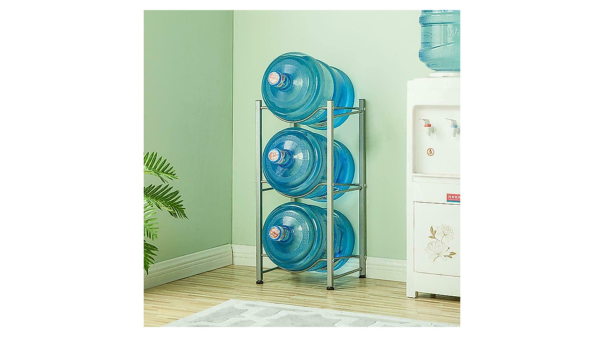 3-Tier Water Bottle Storage Rack | Sturdy 5-Gallon Holder