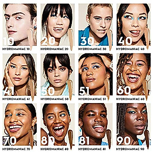 Urban Decay Hydromaniac Tinted Moisturizer - 24HR Hydrating & Glowy Medium Coverage Foundation - With Kombucha Filtrate + Marula Oil - Lightweight, Dewy Skin Finish – 50 Medium Warm, 1.1 Oz