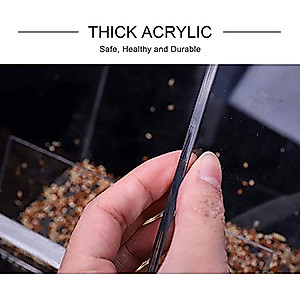 Bird Feeder Seed Catcher Tray Hanging Cup Food Dish for Cage for Small Birds Lovebirds Cockatiels Canaries Sun Conures, Second Generation Bird Feeder