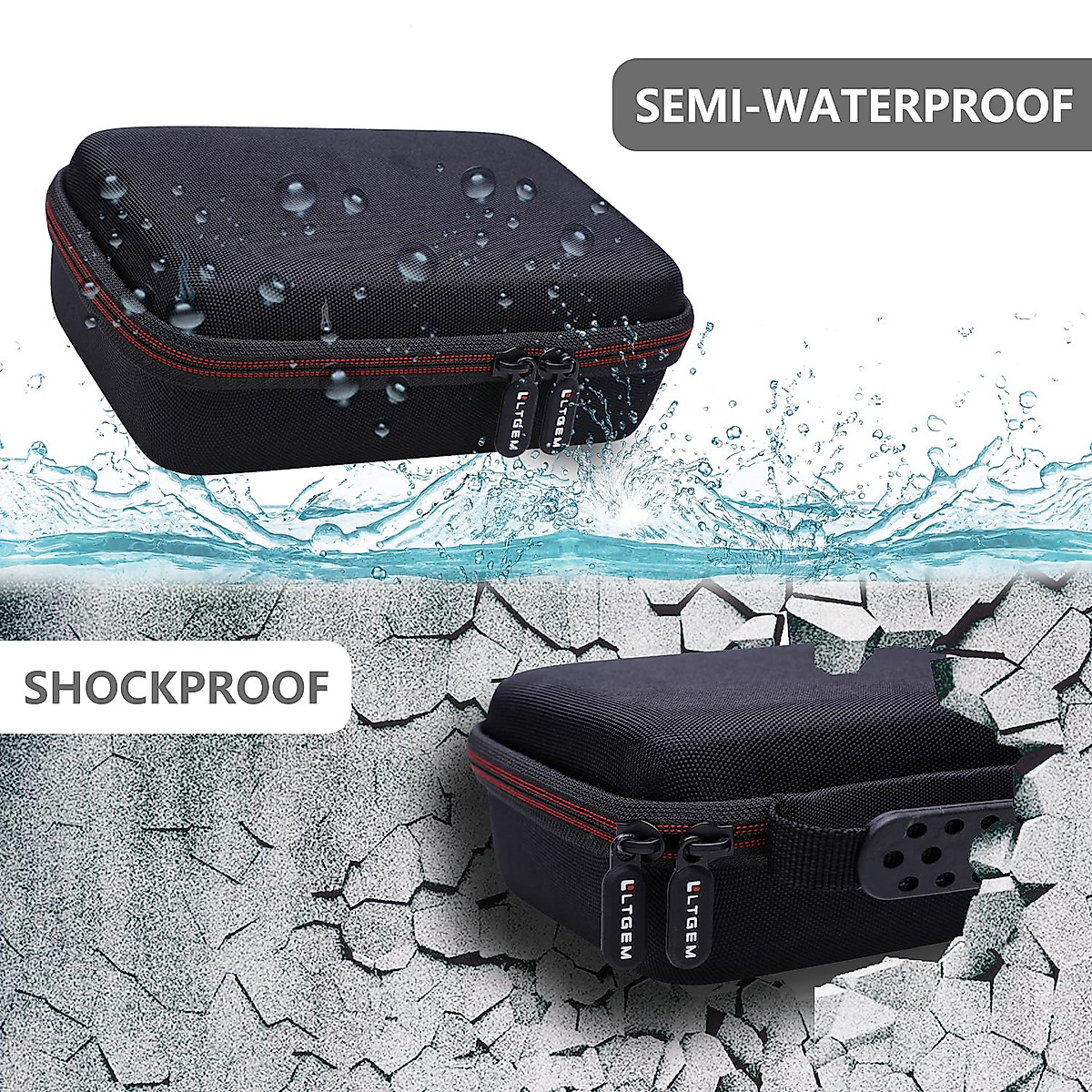 LTGEM Hard Case for Rode Wireless GO II 2 / ME/GO Dual Channel Wireless System with Built-in Microphones