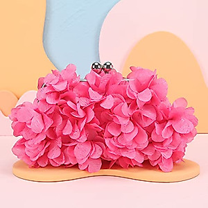 Fawziya Floral Cutch Purses For Women Evening Bags And Clutches-Fuchsia