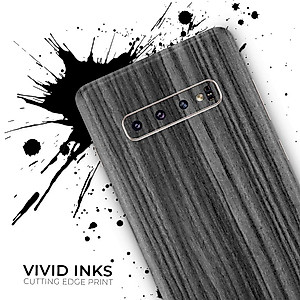 DesignSkinz Dark Ebony Woodgrain 2 Protective Vinyl Decal Wrap Skin Cover Compatible with The Samsung Galaxy S20 (Screen Trim & Back Glass Skin)