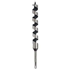 SOMADA 1-Inch x 12-Inch Auger Drill Bit for Wood, Hex Shank 3/8-Inch, Ship Auger Long Drill Bit for Soft and Hard Wood, Plastic, Drywall and Composite Materials