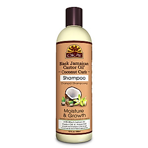 OKAY BLACK JAMAICAN CASTOR OIL and COCONUT SHAMPOO 12.oz / 355ml