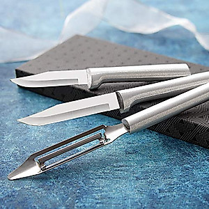 Rada Cutlery 3-Piece Basics Knife Gift Set – Stainless Steel Kitchen Knives with Aluminum Handles