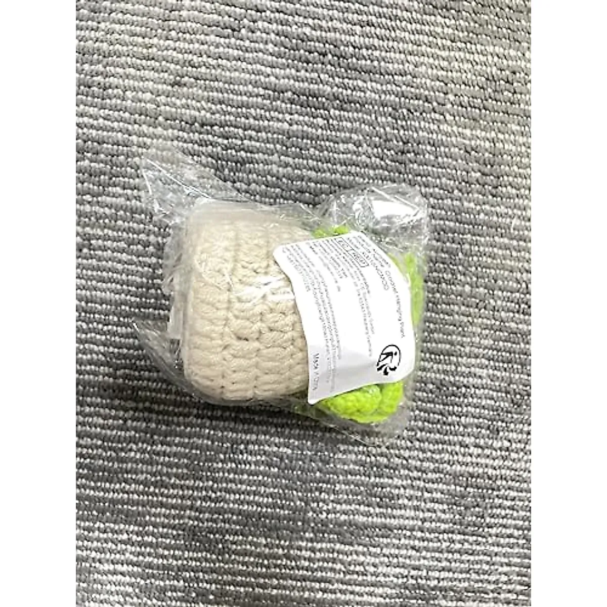 Crochet Hanging Plant for Car Cute Potted Plants Crochet Decor Car Mirror Hanging Accessories Rear View Ornament Hanging Boho Handmade Knitted Pendant (Light Green)