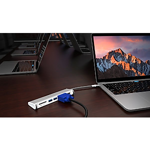 ADAM elements 5-in-1 USB C Hub - 4K USB C to HDMI - SD Card Reader - 2 USB 3.1 Ports - Portable, Durable Aluminum Case