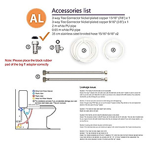 ABHQP Self Cleaning Hot and Cold Water Bidet - Dual Nozzle (Male & Female) - Non-Electric Mechanical Bidet Toilet Attachment - With Temperature 12 Mo warranty 30 Day Guarantee (BHCW01)