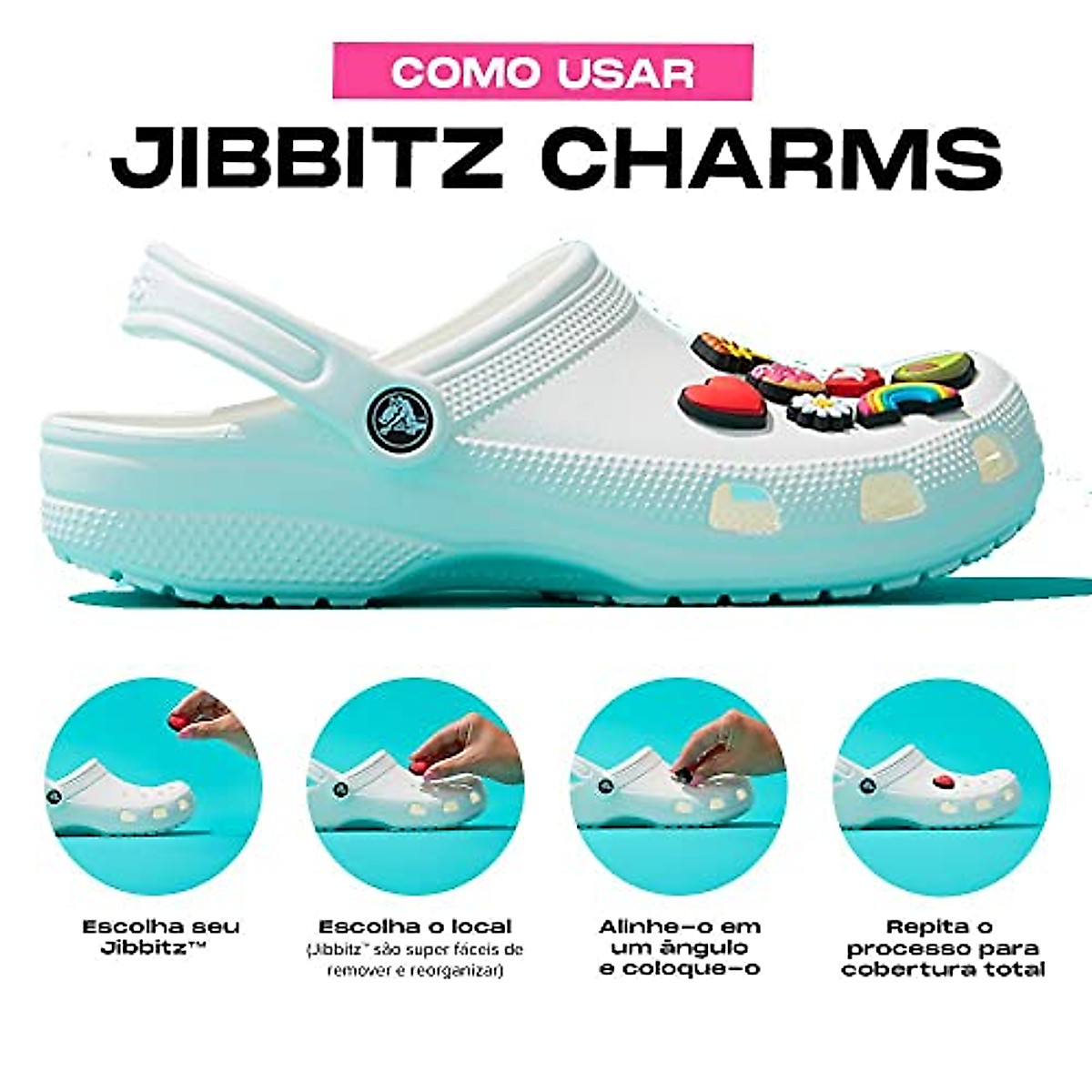 Crocs Jibbitz Letter Shoe Charms | Jibbitz for Crocs, Letter J, Small