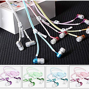 SPRINT4DEALS Wired Earphones with Microphone Headset Stereo Sound Quality Noise Canceling Headphones for Running/Cooking/Gym/Sports (Luminous - Blue)