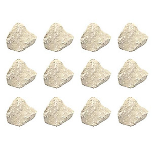EISCO 12PK Raw Limestone Chalk, Sedimentary Rock Specimens - Approx. 1" - Geologist Selected & Hand Processed - Great for Science Classrooms - Class Pack Labs