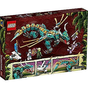 LEGO NINJAGO Jungle Dragon 71746 Building Kit; Ninja Playset Featuring Posable Dragon Toy and NINJAGO Lloyd and Zane; Cool Toy for Kids Who Love Imaginative Play, New 2021 (506 Pieces)