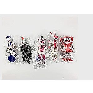 Toysvill FNAF Action Figures Sister Location (Set of 5 pcs), More Than 5 inches [Funtime Freddy Bear, Circus Baby, Ennard, Ballora, Funtime Foxy], Fun Action Simulator