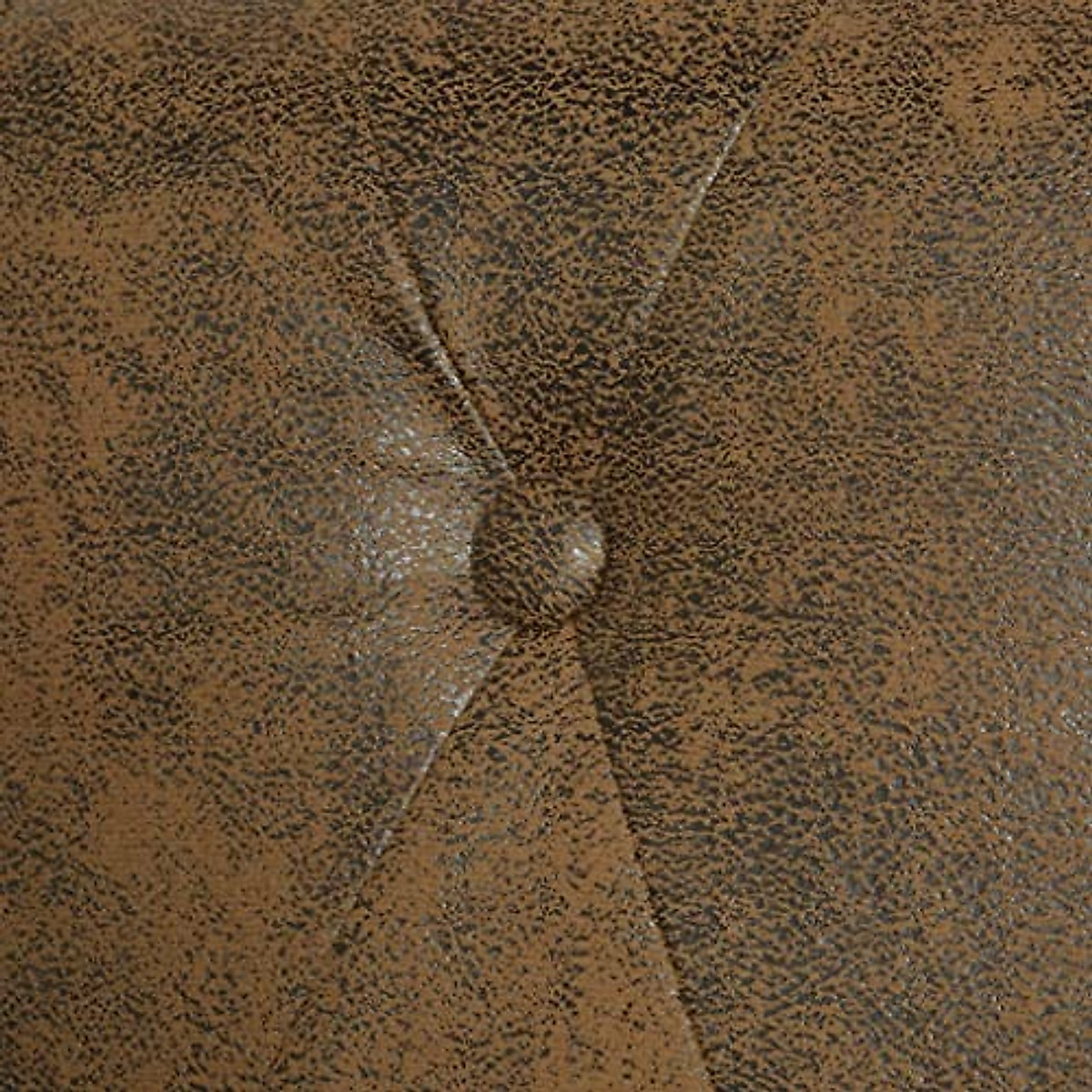 KTHLBRH Chesterfield Sofa 2-Seater,Comfy Sectional Sofa, Sectional Sofa Furniture for Living Room Lounge, Minimalist Style Comfy Sofa Couch for Bedroom,Office Brown Faux Leather