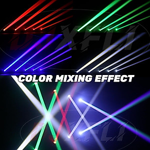 90W LED Moving Head DJ Lights Mini Beam Stage Lights with Sound Activated RGBW 4 In1 Super Bright Spot Light DMX Control for Wedding DJ Party Stage Lighting