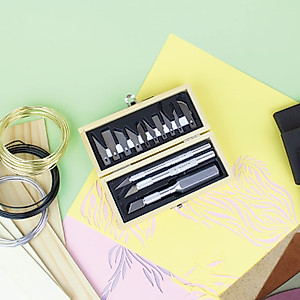 Excel Blades 44283 Craftsman Hobby Knife Set, Precision Cutting Tool Set, Craft Knife Set Includes Assortment of Light Duty to Heavy Duty Handles and 13 Blades