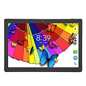 Qinlorgo Gaming Tablet, HD Tablet Dual Camera 3 Card Slots 8GB RAM 128GB ROM 8800mAh with Keyboard Mouse for Family (Gray)