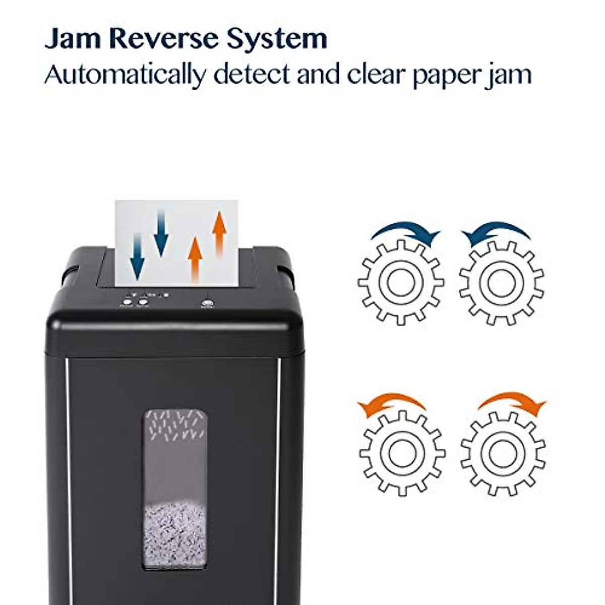WOLVERINE 15-Sheet Super Micro Cut High Security Level P-5 Heavy Duty Paper/CD/Card Shredder for Home Office, Ultra Quiet by Manganese-Steel Cutter and 8 Gallons Pullout Waste Bin SD9520 (Black ETL)