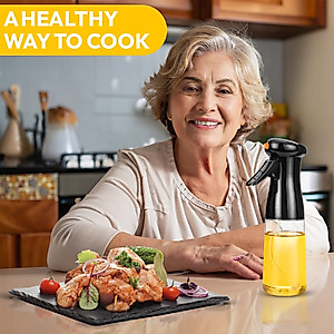 Jabs Own Olive Oil Sprayer - Oil Spray Bottle - Mister Spray Bottle - Oil Dispenser Bottle for Kitchen - Oil Sprayer for Cooking - Continuous Spray Bottle for Olive Oil, Vinegar & BBQ