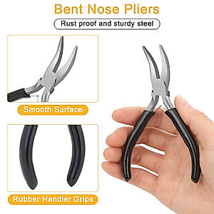 Anezus Jump Rings for Jewelry Making Supplies and Necklace Repair with Jump Ring Pliers and Open Jump Ring(1200Pcs Silver and Gold)Anezus Jump Rings for Jewelry Making Supplies and Necklace Repair wit