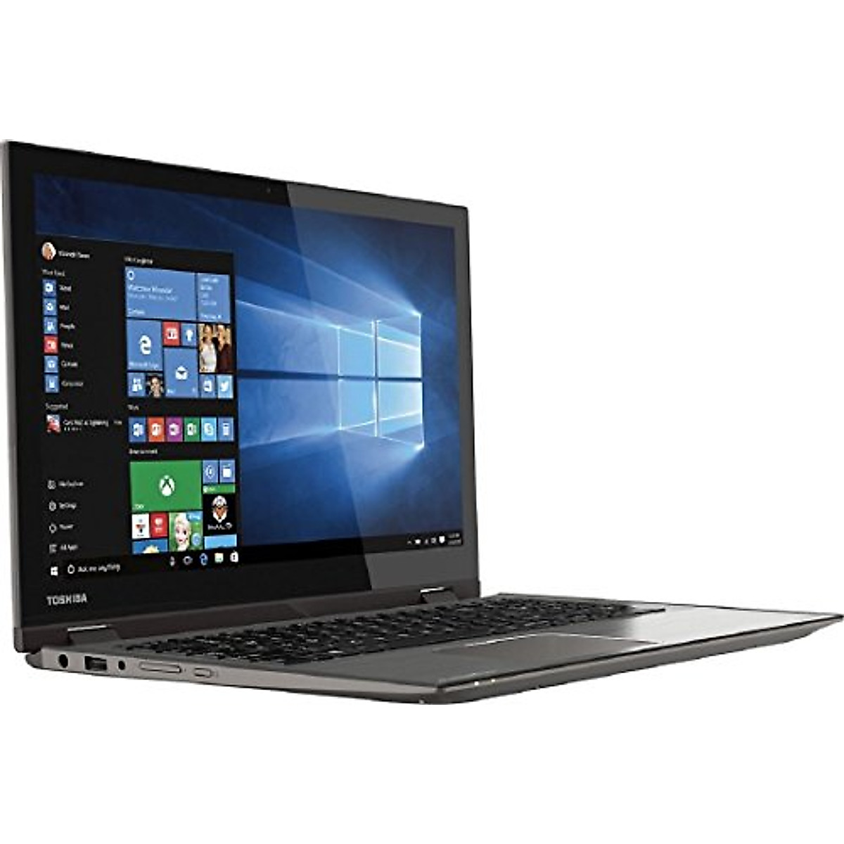 Toshiba - Satellite Radius 2-in-1 15.6" 4K Ultra HD Touch-Screen Laptop - Intel Core i7 - 12GB Memory - 1TB Hard Drive - Carbon Gray