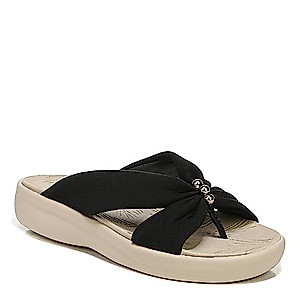 BZees Womens Promise Slide Sandal Black 6 M