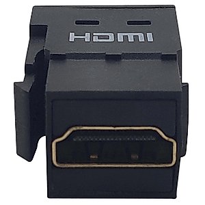Tripp Lite HDMI Keystone Panel Mount Coupler (F/F), 8k Video @ 60Hz (4:4:4), HDCP 2.2, Black, (P164-000-KPBK8K)