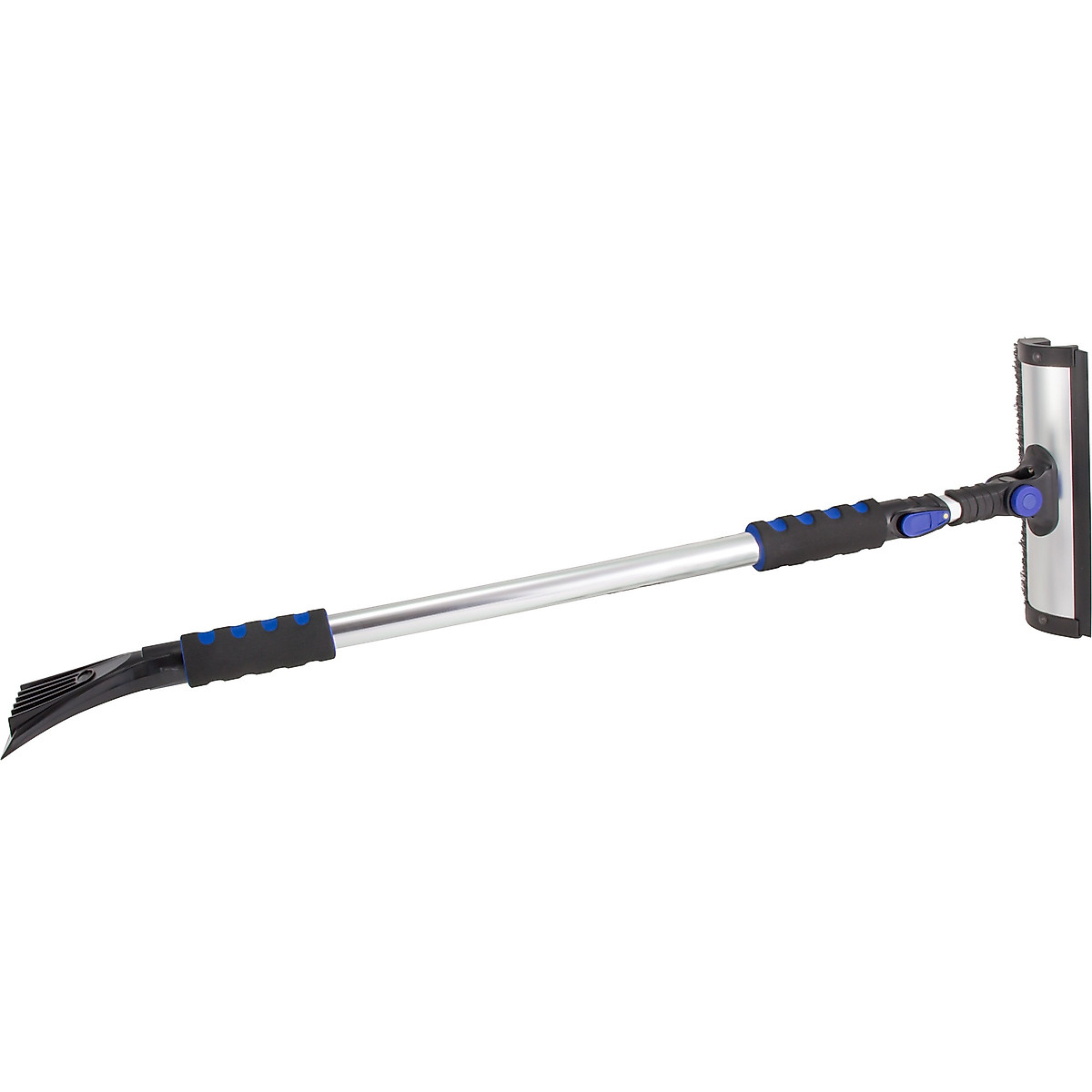 SubZero 80037 60" Quick Lock Pivoting Head Snowbroom with Integrated Squeegee and Ice Scraper , Black