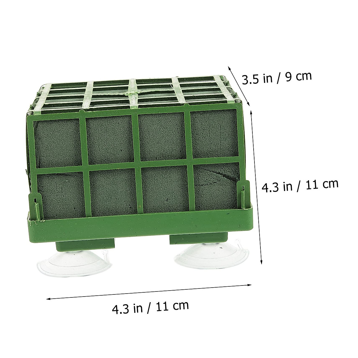 VOSAREA 8 Pcs Flower Sucker Large Flower Cage Holders Flower Arranging Foam Blocks Floral Foams Tray DIY Flower Mud Base Florist Supplies Wedding Car Decoration Arched Suite Plastic