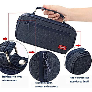 Pen case Pencil case Large capacity Fashionable Pencil case Boys Girls Elementary school students Junior high school students High school students University students For working adults(blue)