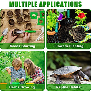 40 Packs 20mm 3 Inch Organic Coir Potting Soil for Planting Pellets Expanding Coir Fiber Compressed Soil Coconut Seed Starters Peat Pellet for Cactus Succulent Vegetable Cat Grass Bonsai