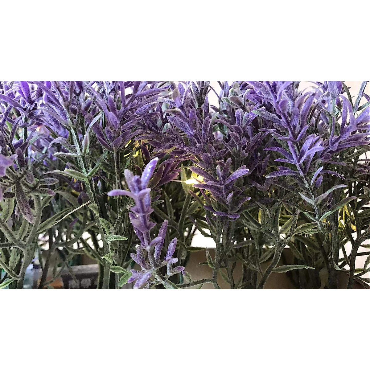 SNOWSTORM Artificial Flower Lavender Potted Plant with Silk Flower for Home Decor Wedding Garden Office Patio Decoration Table Centerpieces